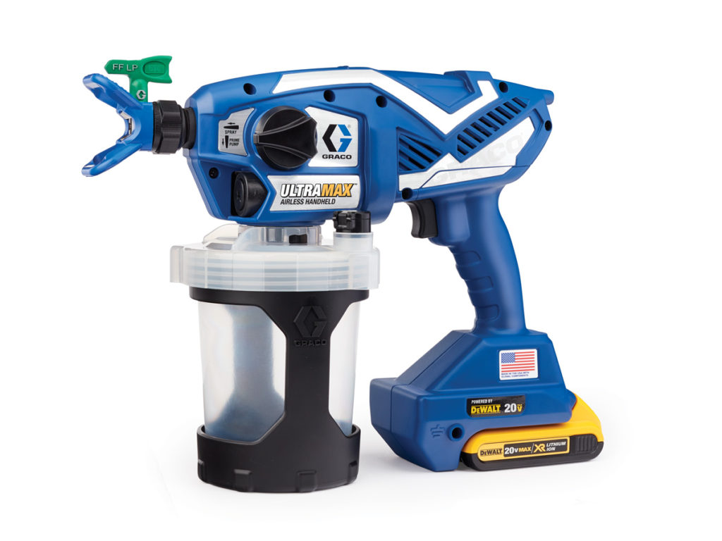 Graco Ultra Max Cordless Airless Handheld Sprayer - Now uses Dewalt 20V ...
