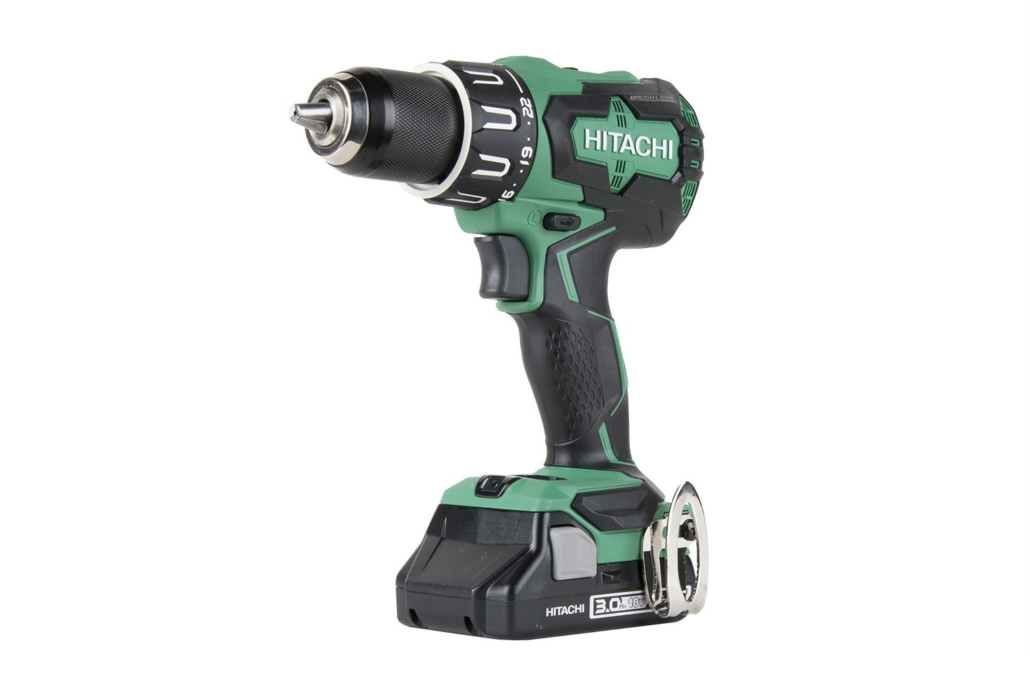 Hitachi 18V Brushless Compact Hammer Drill DV18DBFL2 High Powered Compact Drill Tool Craze