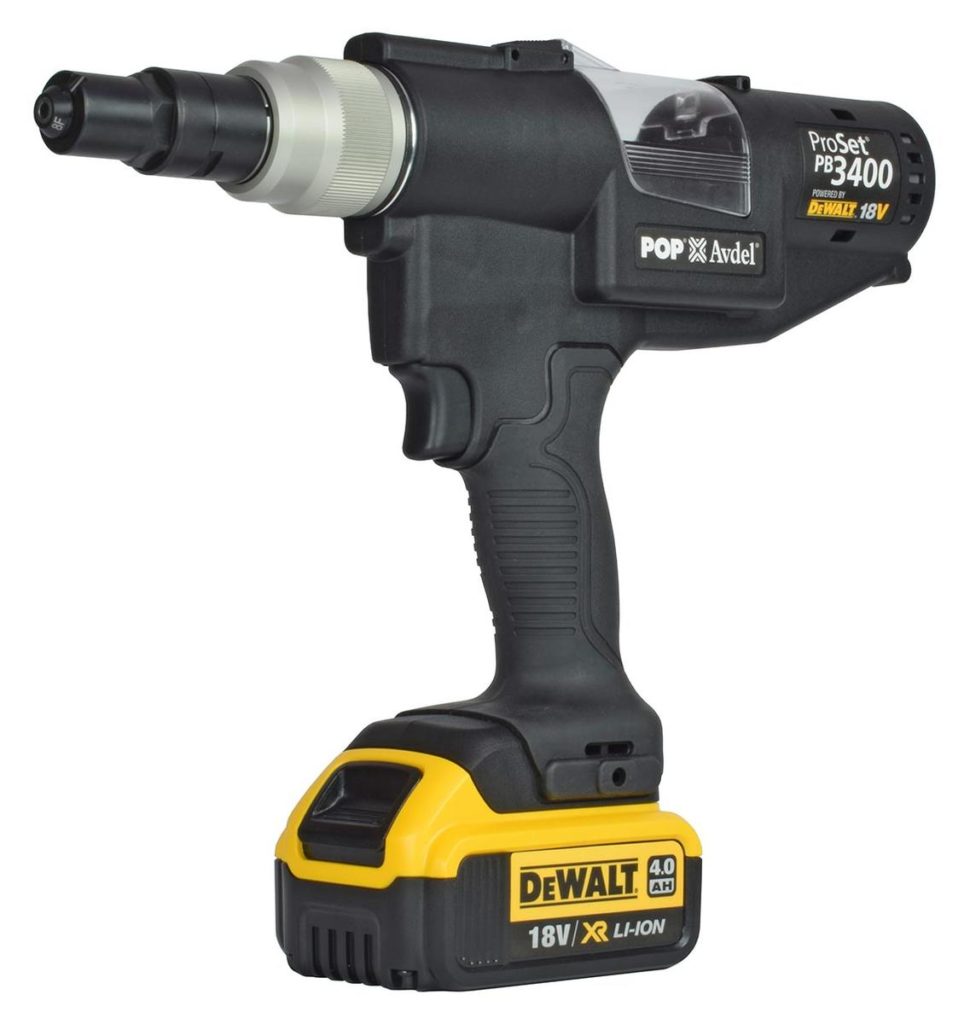 Pop ProSet PB3400 Cordless Rivet Gun Compatible With Dewalt 18V 20V Pop ProSet PB3400 Cordless Rivet Gun Compatible With Dewalt 18V 20V