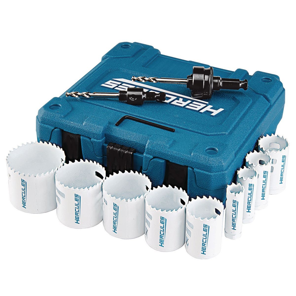 New Hercules 13 Piece Bi Metal Hole Saw Set - Tool Craze